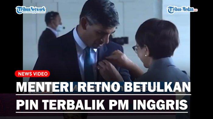 Momen Menteri Retno Betulkan Pin Perdana Menteri Inggris Rishi Sunak ...