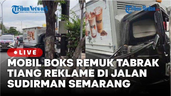 Diduga Sopir Mengantuk, Mobil Boks Remuk Hantam Tiang Reklame dan Pohon ...