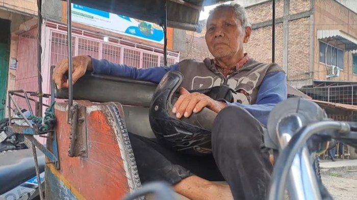 Kisah Modung Siregar Tukang Becak di Asahan Berangkat Haji, Menabung selama 14 Tahun - Tribun ...