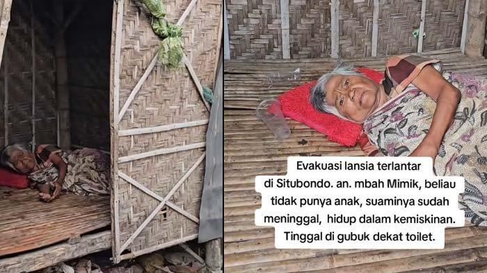 SOSOK Nenek Mimik Lansia 70 Tahun Sebatang Kara Hidup di Gubuk, Sang ...