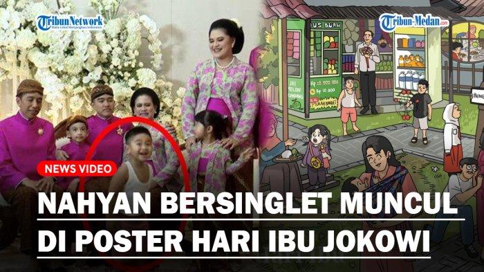 Nahyan Bersinglet Muncul di Poster Ucapan Selamat hari Ibu Presiden Jokowi - Tribun-medan.com