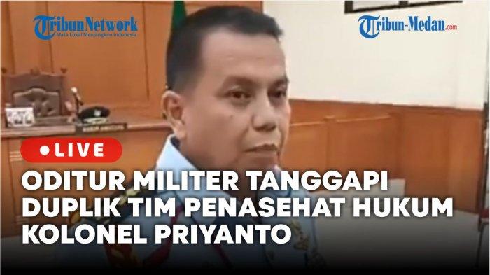 Sidang Duplik Kolonel Priyanto Digelar di Pengadilan Militer Tinggi II ...