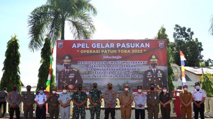 GELAR Pasukan Ops Patuh Toba 2022, Polres Nias Laksanakan Apel - Tribun-medan.com