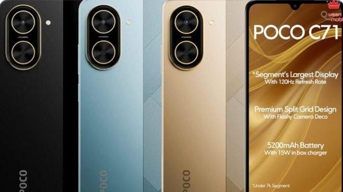 Spesifikasi POCO C71 yang Rilis 15 Mei 2025 dengan Chipset Unisoc T7250, Harga Mulai Rp 1,2 Juta ...
