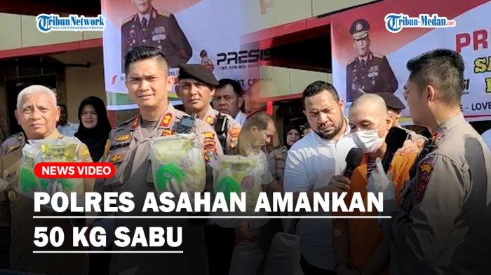 POLRES Asahan Amankan 50 Kilogram Narkotika Jenis Sabu, Tersangka Mengaku Sudah Enam Kali ...