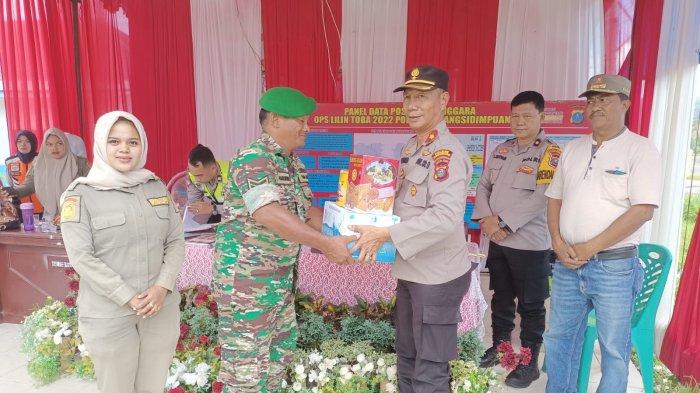 KOMPOL Jefri Cek Pos PAM dan Pos Yan Sidimpuan saat Ops Lilin Toba 2022 - Tribun-medan.com