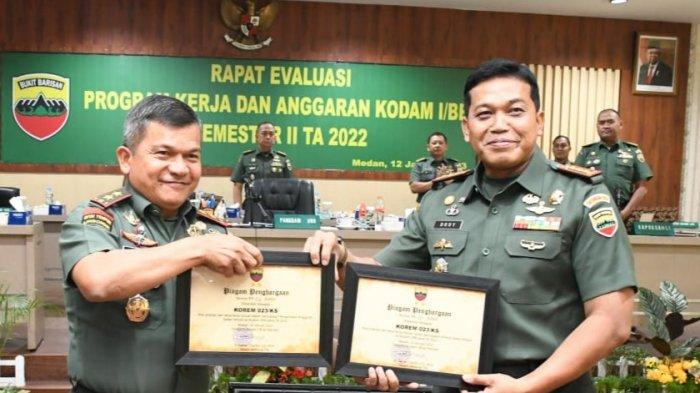 Korem 023/KS Raih Dua Penghargaan Satker Terbaik Kodam I/BB, Danrem: Kerja Keras Seluruh ...