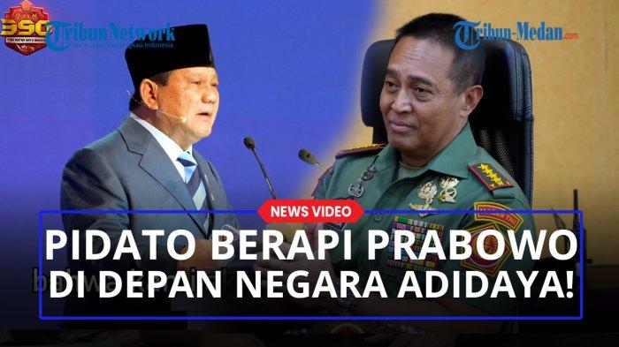 Panglima Andika Saksikan Ketegasan Menhan Prabowo saat Pidato Keamanan ...