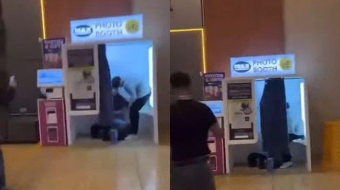 Pasangan Muda-Mudi Kepergok Mesum di Balik Tirai Photo Booth, Kaget Saat Digerebek Pengunjung ...