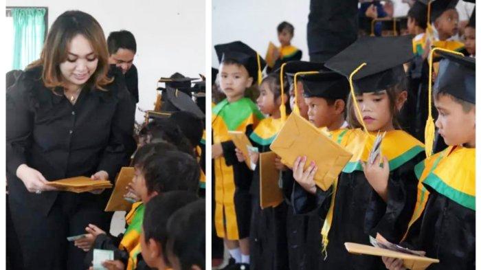 Bupati Franc Tumanggor dan Bunda PAUD Disambut Bahagia di Pelepasan TK, PAUD se-Kecamatan Tinada ...