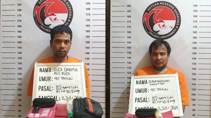 Sat Narkoba Polres Labuhanbatu dan Personil TNI AD Amankan 2 Orang Pemilik 3,83 Gram Sabu ...