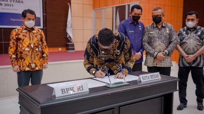 Serahkan LKPD Unaudited TA 2021 Tepat Waktu, BPK Apresiasi Pemko Medan - Tribun-medan.com