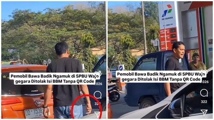 Sosok Erwin Pemilik Mobil Putih Ngamuk Acungkan Parang ke Petugas SPBU Gegara Tak Diberi ...