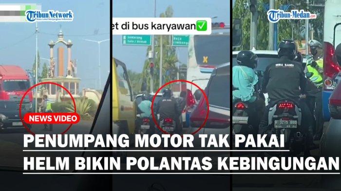 Penumpang Motor Ini Tak Pakai Helm Bikin Polantas Kebingungan, Tiba-tiba Menghilang saat ...