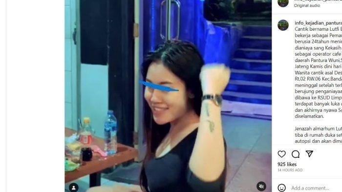 Perempuan Cantik LC Karaoke Tewas Bersimbah Darah Dianiaya Pacarnya di Kafe, Motif Hubungan ...