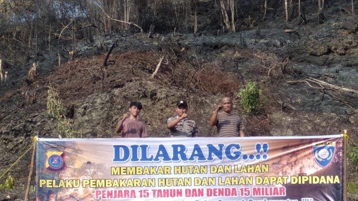 Kemarau Mulai Terasa, Polsek Pandan Pasang Spanduk Larangan Pembakaran ...