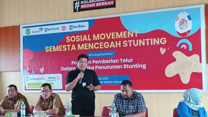 Tribun Network bersama BKKBN Perangi Penderita Stunting di Medan dengan "Cukupduatelur" - Tribun ...