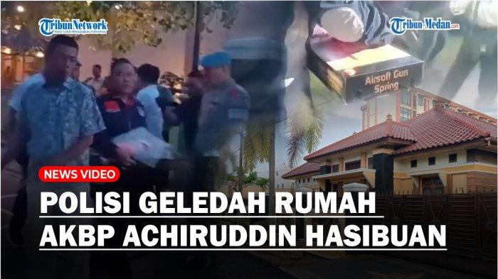 VIDEO Tim Penyidik Polda Sumut Geledah Rumah Milik AKBP Achiruddin ...