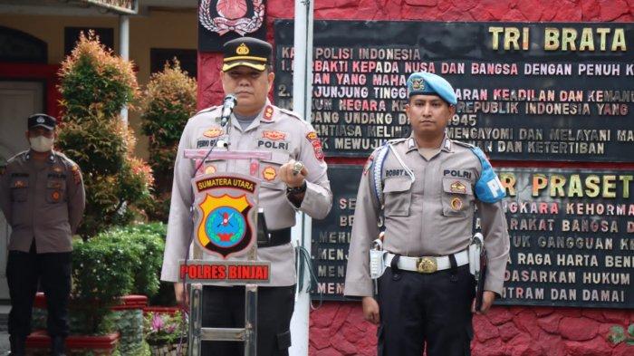 Polres Binjai Sertijab dan Pisah Sambut Wakapolres, Kabagops, dan Kabagren - Tribun-medan.com
