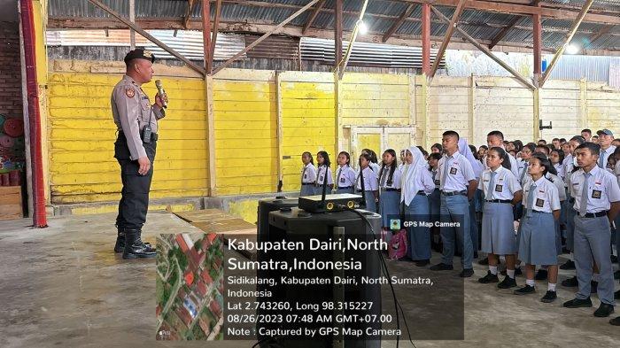Sat Samapta Polres Dairi Sosialisasi di SMA Negeri 1 Sidikalang Imbau Pelajar tak Saling Bully ...
