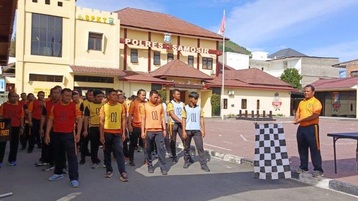 240 Personel Polres Samosir Ikuti Tes Kesamaptaan Fisik untuk Evaluasi ...