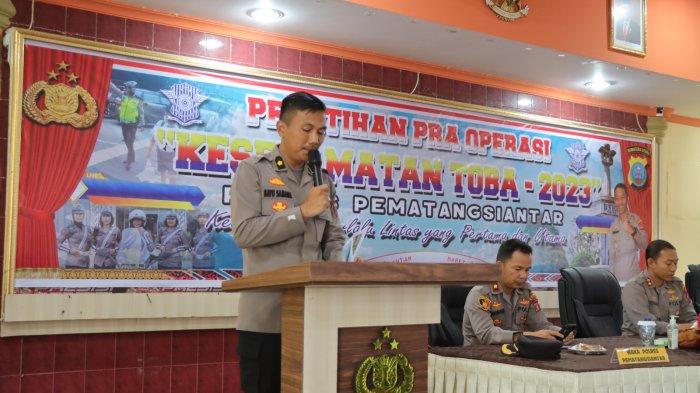 Polres Siantar Gelar Latpra Ops Keselamatan Toba 2023 - Tribun-medan.com