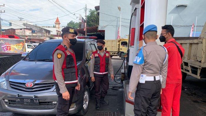 Antisipasi Kemungkinan Buruk Pasca Kenaikan BBM, Polres Sibolga Patroli di SPBU - Tribun-medan.com