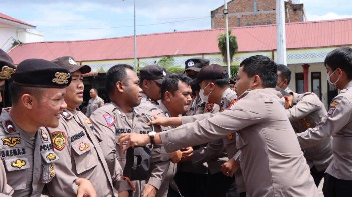 Jelang Pemilu 2024, Polres Tanah Karo Rutinkan Latihan Dalmas - Tribun-medan.com