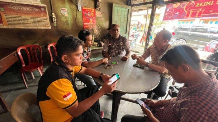 Polres Tanjungbalai Jumat Curhat di Warkop Aliang - Tribun-medan.com