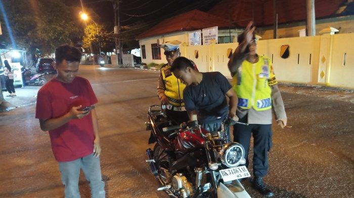 Berantas Geng Motor, Polres Tebingtinggi Kembali Gelar Patroli Malam - Tribun-medan.com