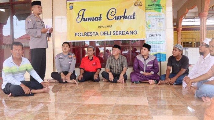 Dengar Keluh Kesah Masyarakat, Polresta Deliserdang Gelar Jumat Curhat - Tribun-medan.com