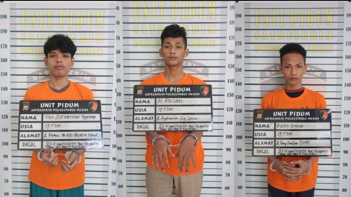 Tampang Tiga Anggota Geng Motor yang Serang Polisi di Klambir IV, Loyo ...