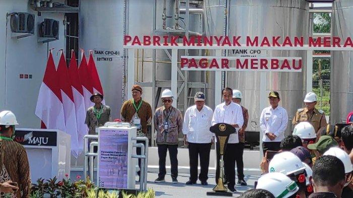 Pertama di Indonesia, Presiden Joko Widodo Resmikan Pabrik Minyak Makan Merah di Deli Serdang ...