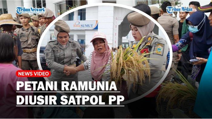 Aksi Damai di Halaman Kantor Gubernur, Puluhan Petani Ramunia Diusir ...