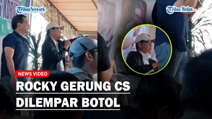 Detik-detik Rocky Gerung dan Refly Harun Dilempari Botol saat Jadi Pembicara Diskusi - Tribun ...
