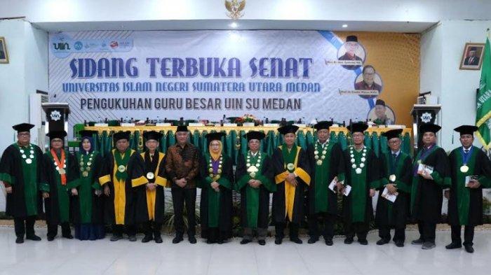 UINSU Kukuhkan Tiga Guru Besar, Rektor Berharap Jadi Energi Baru Bagi ...