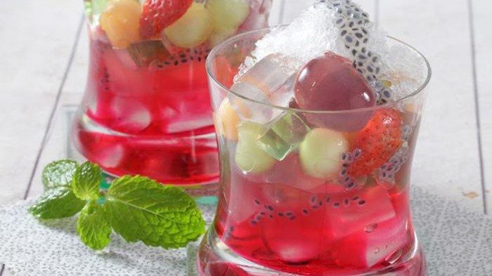 Resep Es Jeli Buah Frambozen dan Cara Membuatnya, Minuman Segar untuk ...