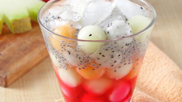 Resep Es Melon Sirop Merah dan Cara Membuatnya - Tribun-medan.com