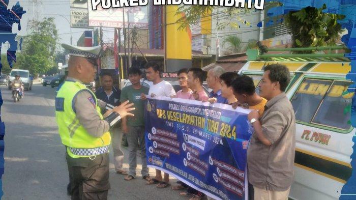 Penyuluhan, Himbauan Satlantas Polres Labuhanbatu Ops Keselamatan Toba 2024 - Tribun-medan.com
