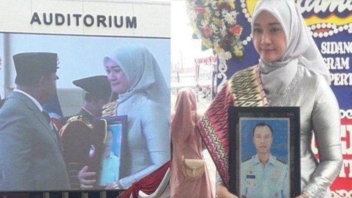 SOSOK Diah Nurani, Istri Anggota TNI Bawa Foto di Acara Wisuda, Suami Gugur Kecelakaan Pesawat ...