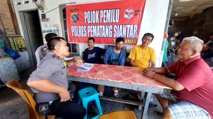 Sat Binmas Polres Pematangsiantar Edukasi Pemilu Damai Lewat Pojok ...