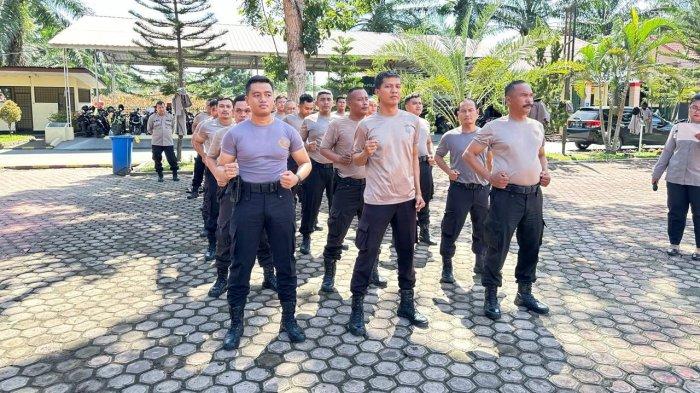 Ops Mantap Praja Tahun 2024, Sat Samapta Polres Langkat Gelar Latihan ...
