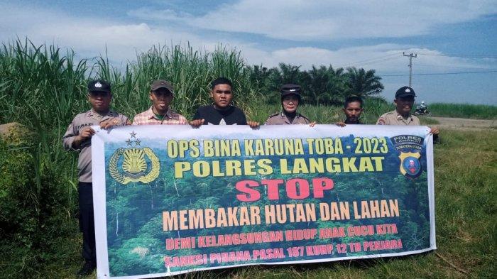 Binmas Polres Langkat Imbau Warga Cegah Karhutla Tribun Medan