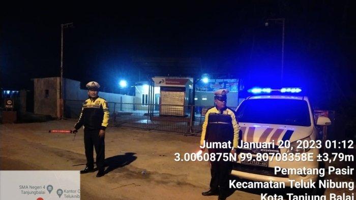 Satlantas Polres Tanjungbalai Laksanakan Patroli dan Penjagaan Malam Hari - Tribun-medan.com