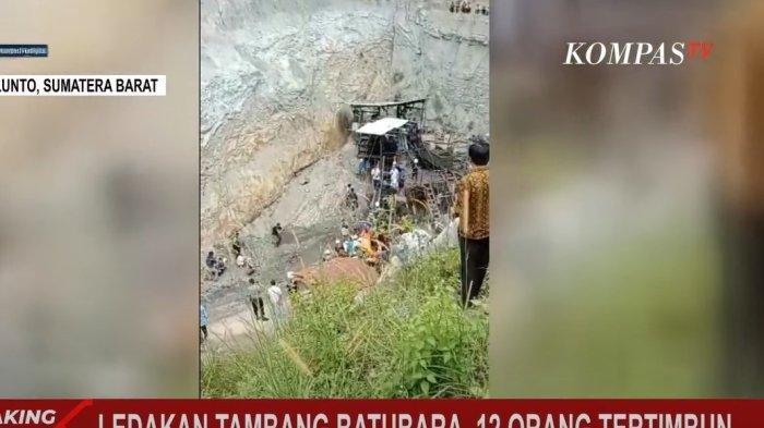 Tambang Batu Bara di Sumbar Meledak, 8 Pekerja Tewas dan 2 Orang Masih ...