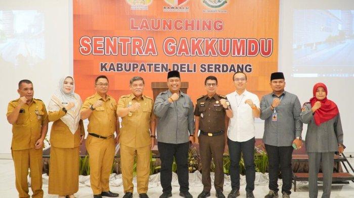 Launching Sentra Gakkumdu Deliserdang, Wabup Ali Harap Komitmen dan Integritas Demi Pemilu 2024 ...
