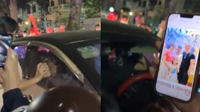 Pergoki Suami Selingkuh di Dalam Mobil, Wanita ini Murka dan Pecahkan Kaca Mobil dengan Batu ...