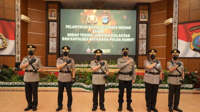 Polda Sumut Gelar Sertijab Kapolrestabes Medan, Dirlantas Polda Sumut, dan Kapolres Batubara ...