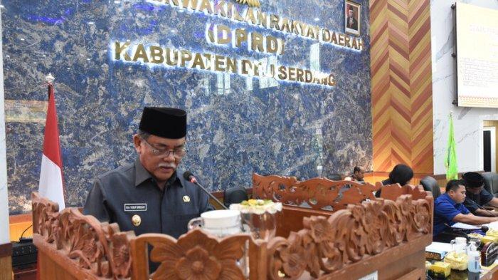 Wabup HM Ali Yusuf Siregar Sampaikan Penjelasan LKPJ Pemerintah Kabupaten Deli Serdang TA 2021 ...