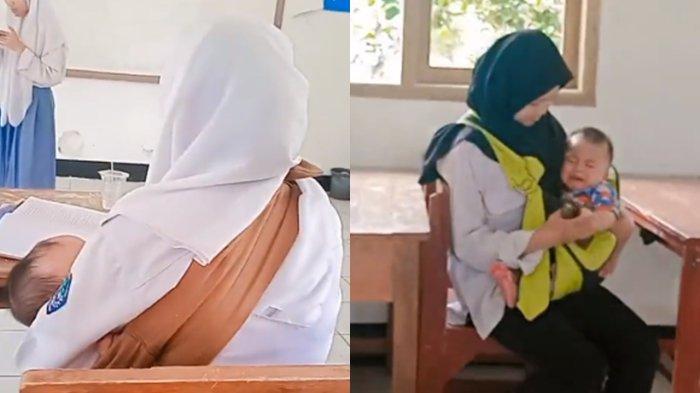 Siswi SMA Bawa Bayi ke Sekolah, Netizen : Salut Sama Sekolahnya - Tribun-medan.com